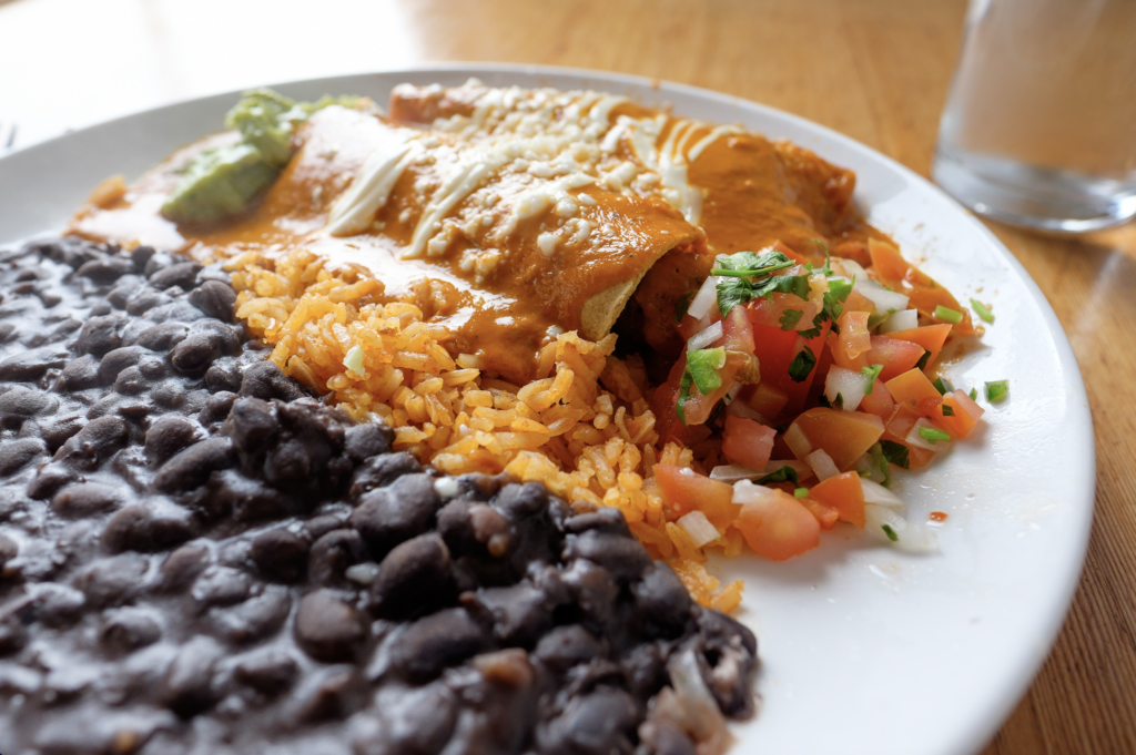 Turkey Enchiladas with Orange Enchilada Salsa - Fit Food Cuisine