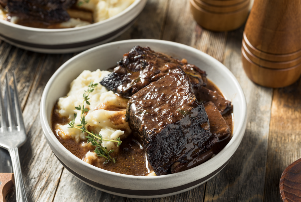Port Braised Beef Roast with Caramelized Onion - Fit Food Cuisine